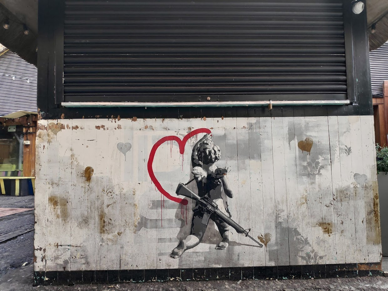 Guard dog, Banksy (Map, Images and Tips) | Seeker